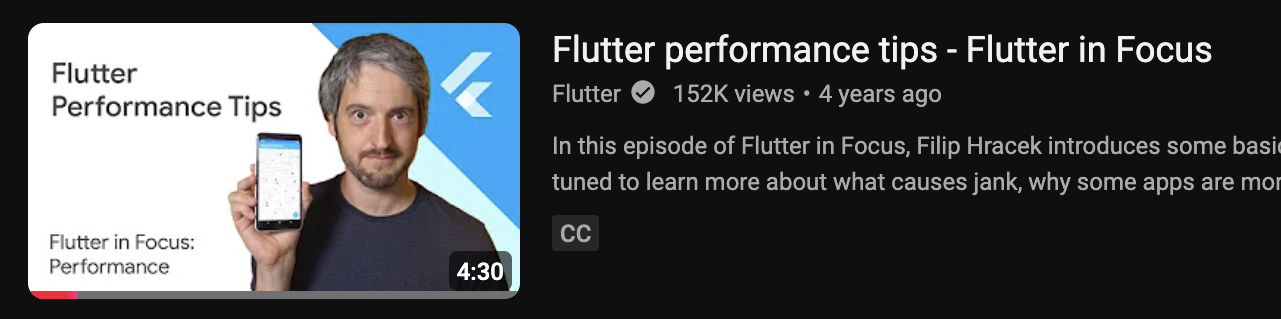 Flutter Performance Book